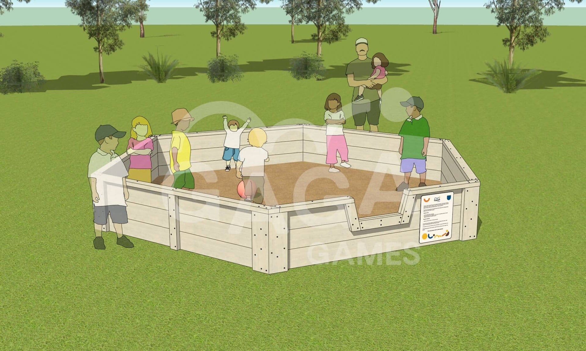 Gaga Pits - Gaga Ball connects people through play – Gaga Games